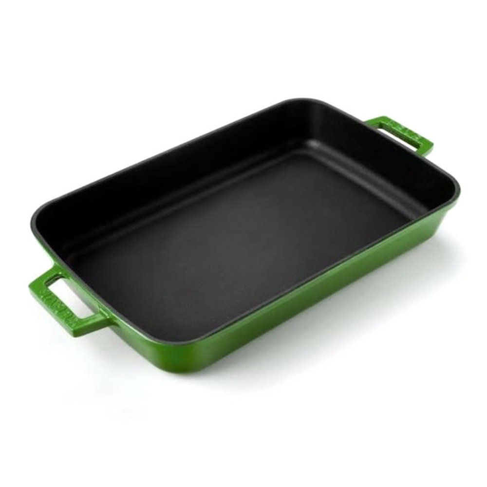 Lava Rectangular roaster 30x22cm green - DEKSELS!