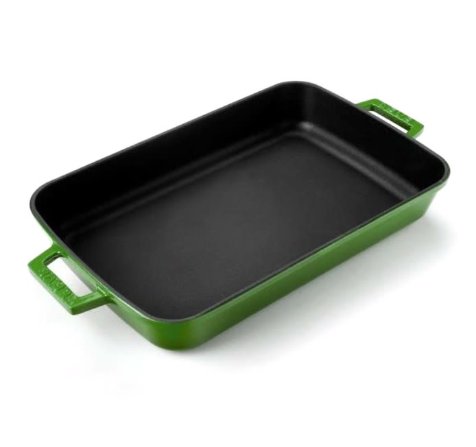 Lava Rectangular roaster 30x22cm green - DEKSELS!