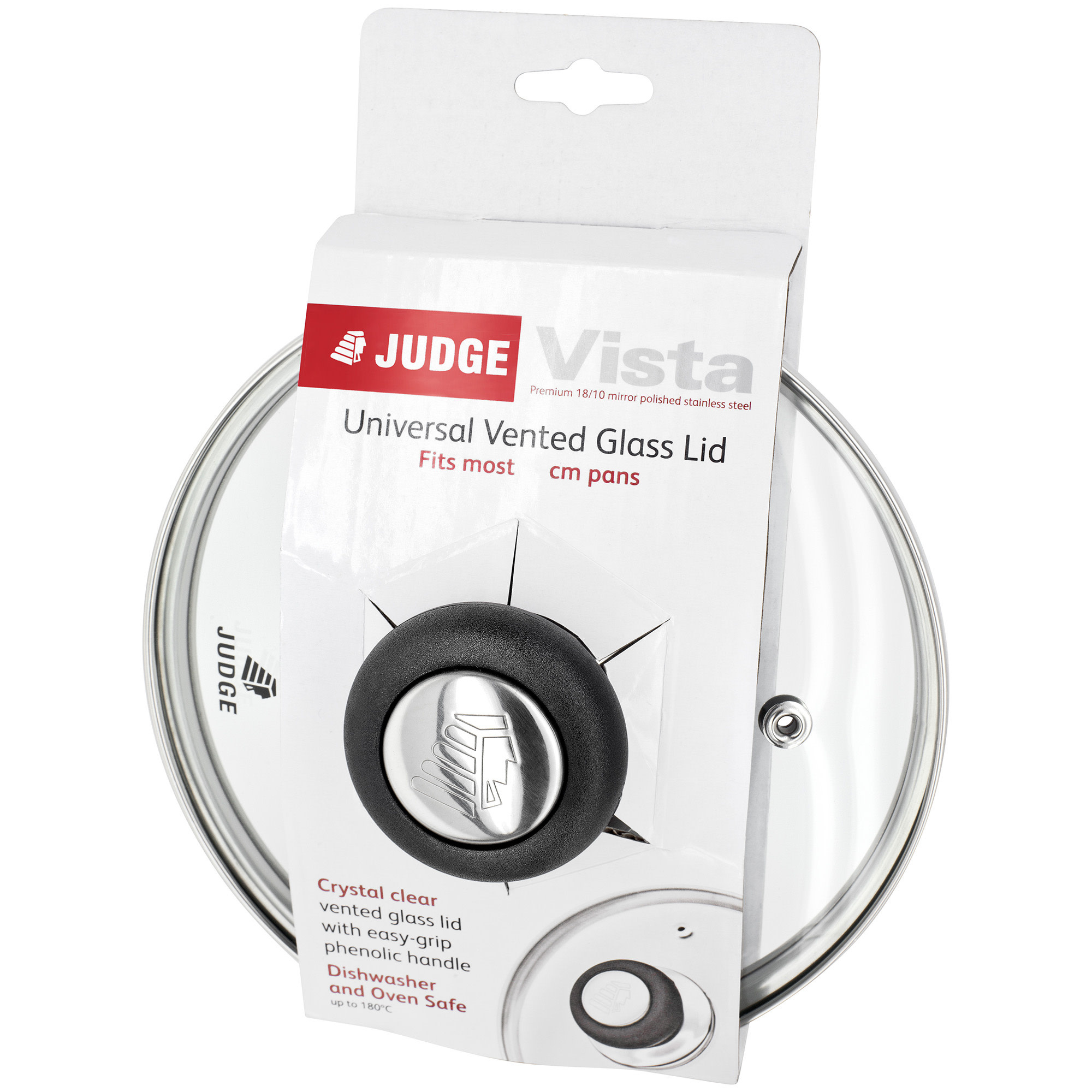 Judge Vista glass lid 28cm - DEKSELS!