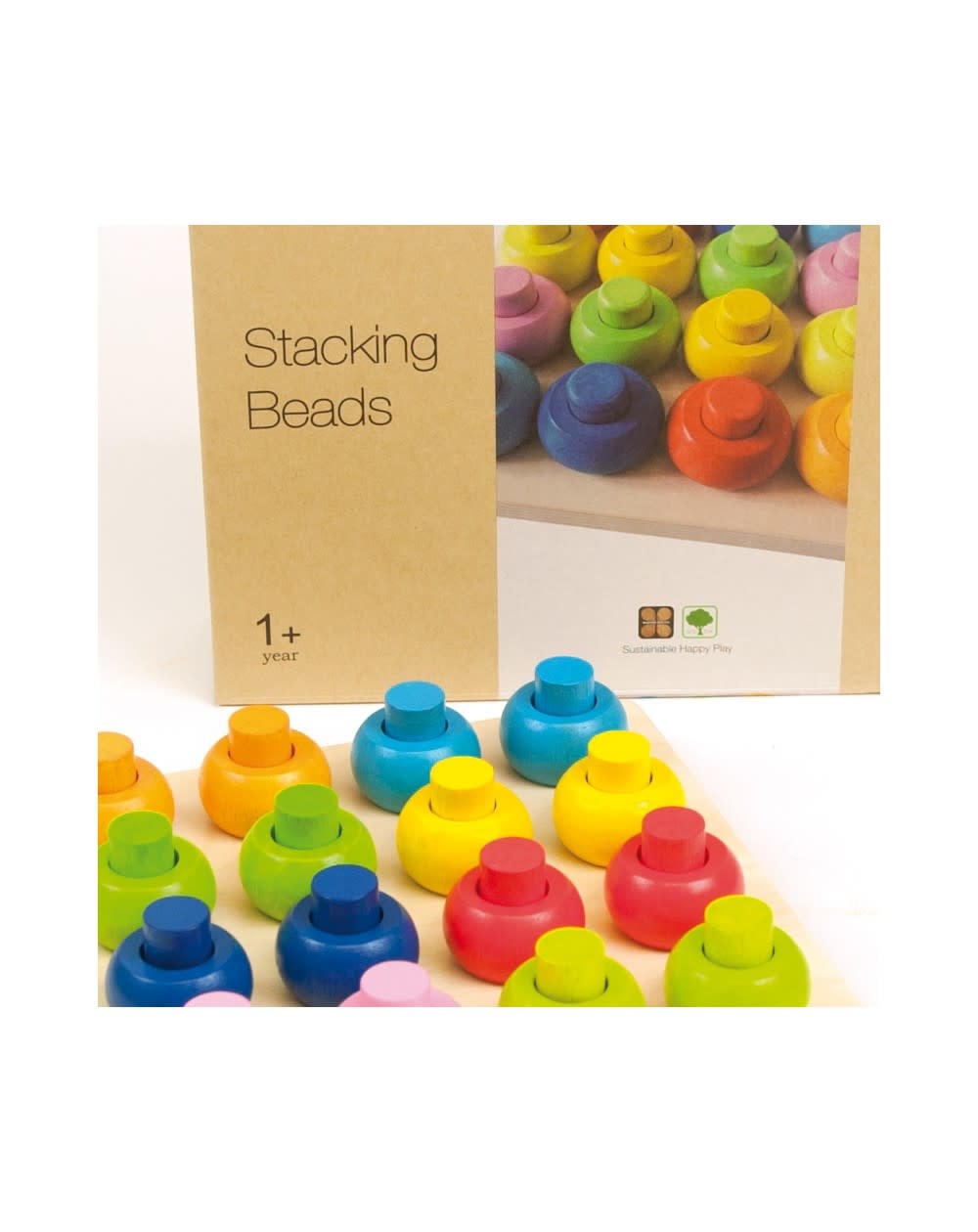 Andreu Toys Stacking Beads - De Kadohoek