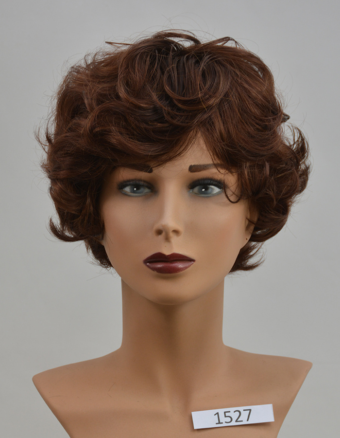 Dames pruik mahonibruin - Peels Haarmode