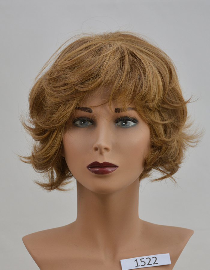 Dames pruik midden as blond - Peels Haarmode