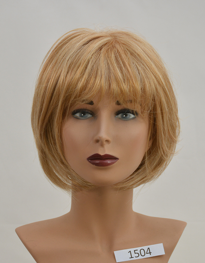 Dames pruik licht goud blond - Peels Haarmode