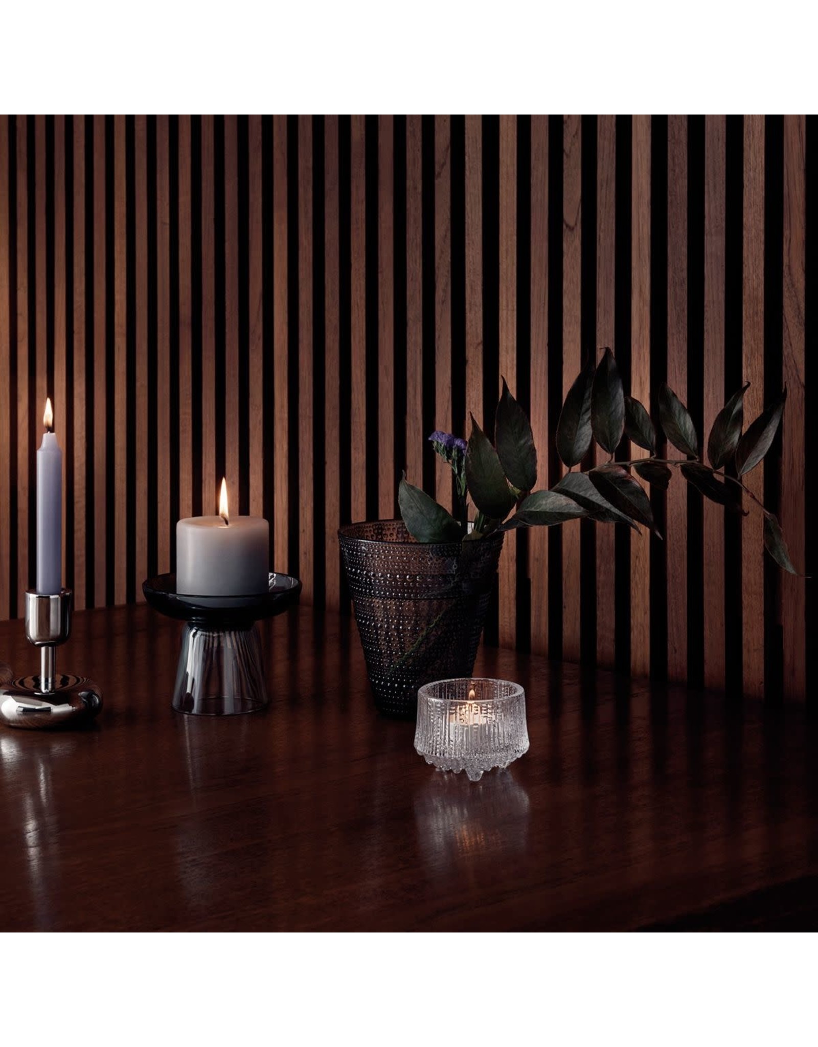 ULTIMA THULE GLASS CLEAR TEALIGHT CANDLEHOLDER 65MM - Manks - Scandinavian Design Modern Furniture