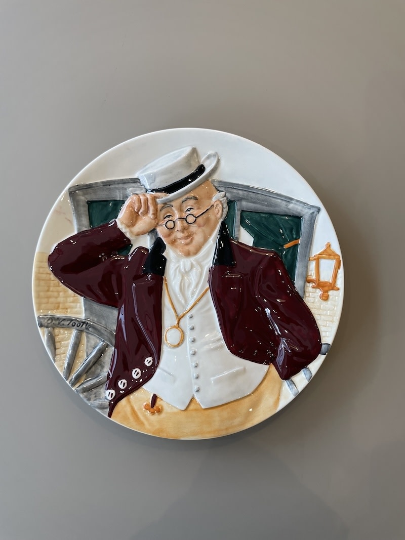 LIMITED EDITION DAVENPORT POTTERY TOBY WALL PLATE OF DICKEN'S SAMUEL ...