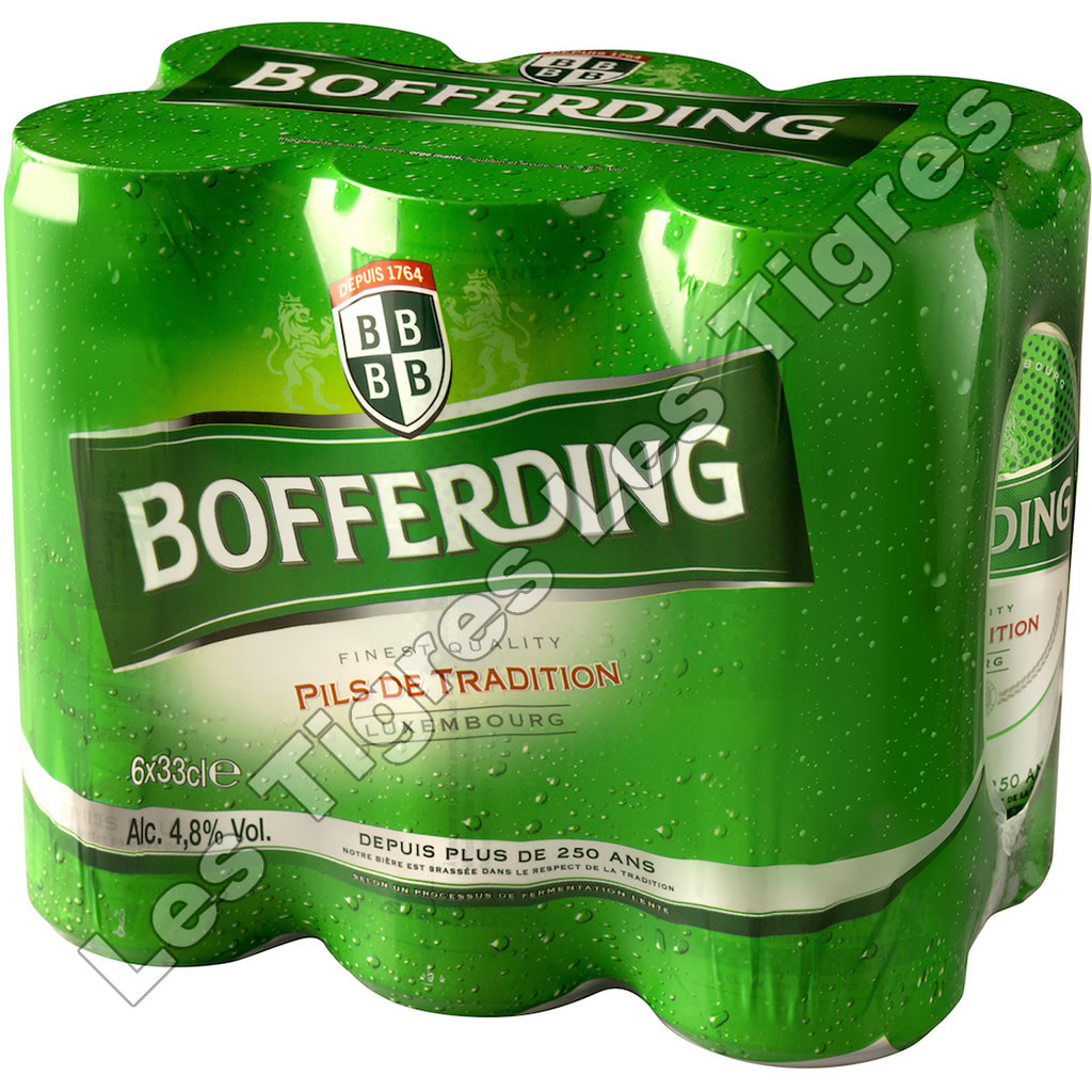 Bofferding BOFFERDING PILS 4.8 % CAN 24 X 50 CL B24S24 - Les Tigres e-shop