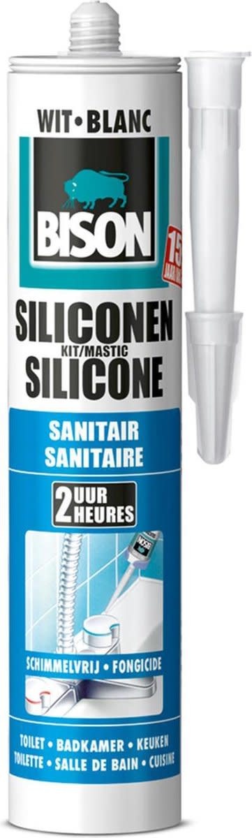 Bison Siliconenkit Koker Wit