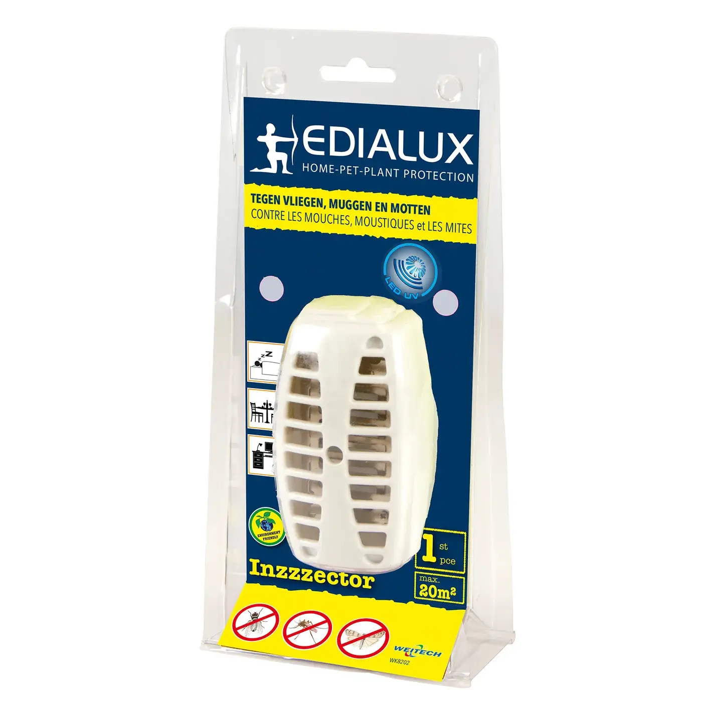 Edialux Inzzzector Attrape-insectes électrique pour l'intérieur