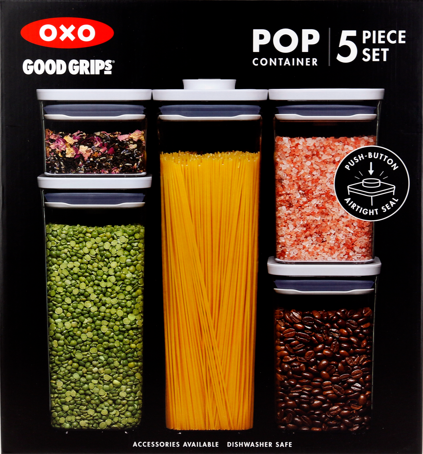 Oxo OXO Good Grips Pop 2.0 Stock jars 5-pcsSet