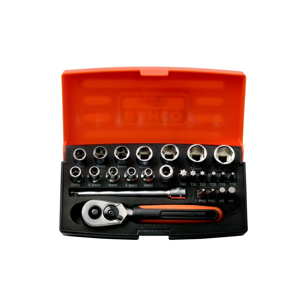 Bahco DOPPENSET 1/4 24DLG SL25 - De Staale