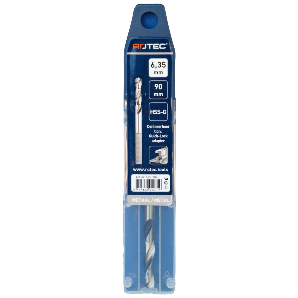 Rotec Rotec HSS Centreerboor voor Quick-lock adapter - De Staale