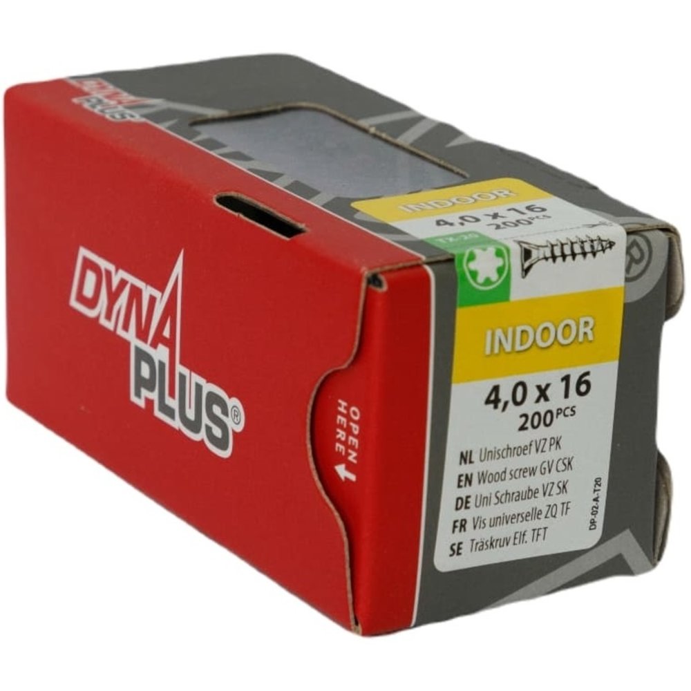 DYNAPLUS UNISCHROEF VZ PK TX-20 4.0X16 (200) - De Staale