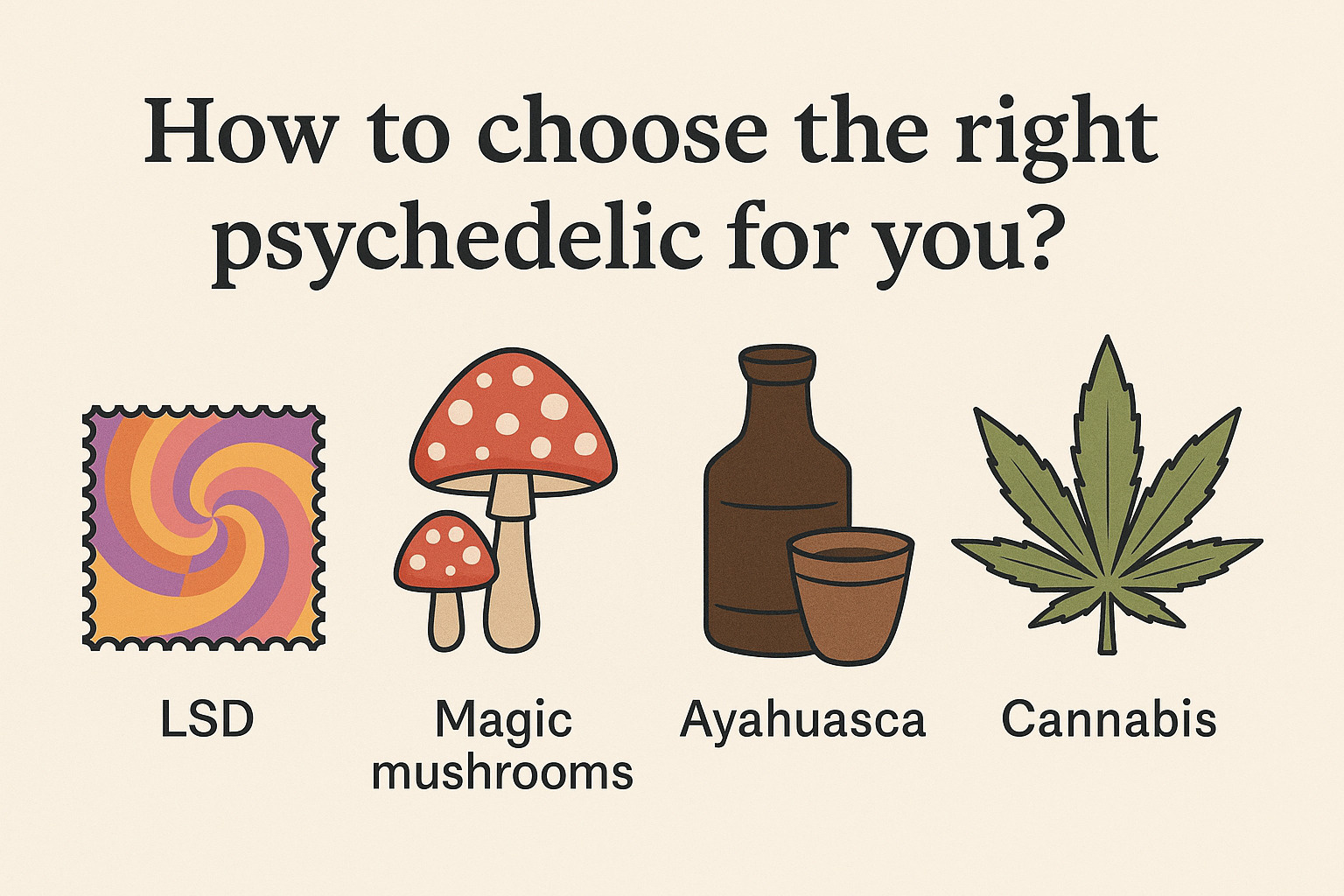 How to Choose the Right Psychedelic | Safe Use Guide - Drpaddo.com