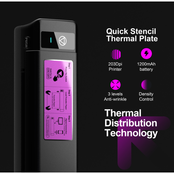 OZER - Wireless Bluetooth Thermal Stencil Printer - Dasha Tattoo Supply
