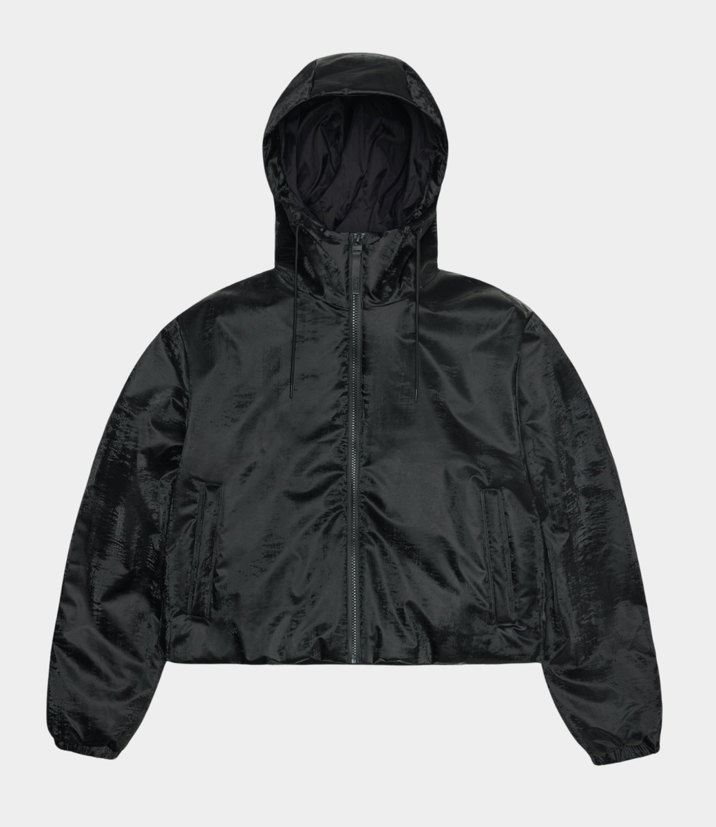 Lohja Short Insulated Jacket Coal | Rains | NewStyle - NewStyle.nl