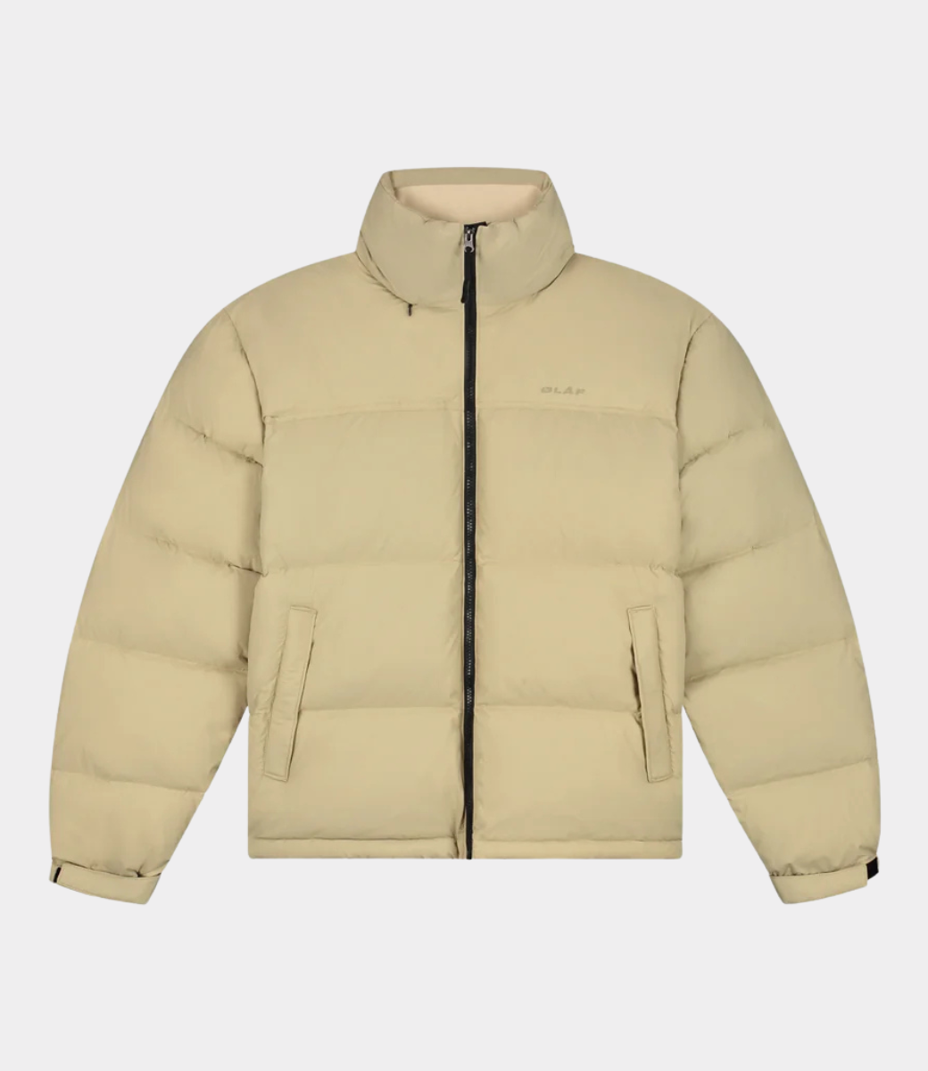 Olaf matte puffer jacket hemp | NewStyle - NewStyle.nl