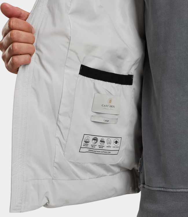 Cast Iron short jacket softshell vapor blue | NewStyle - NewStyle.nl