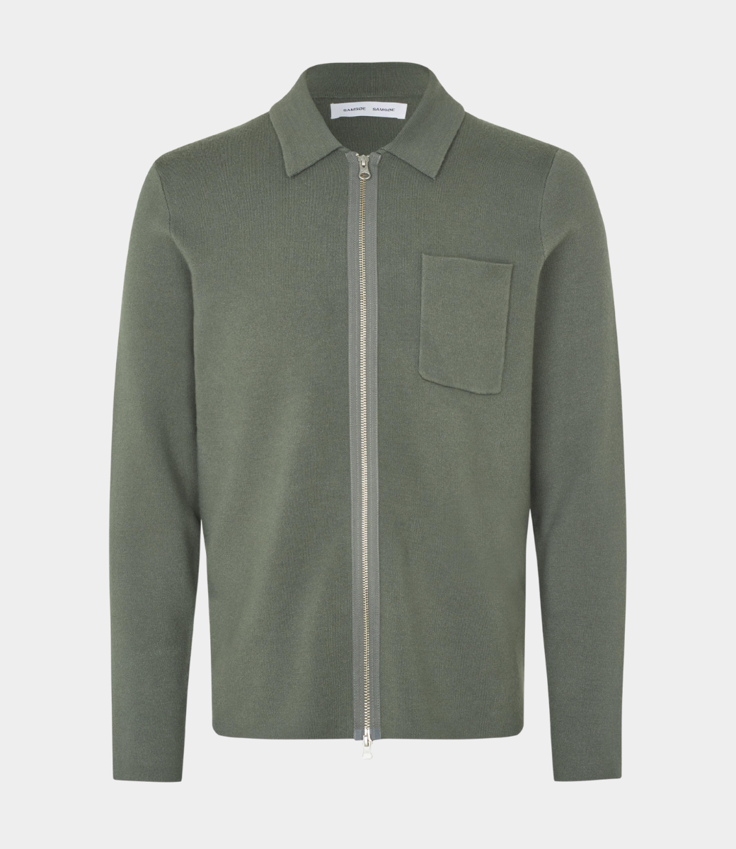 Samsoe Samsoe guna x zip 10490 castor gray | NewStyle - NewStyle.nl