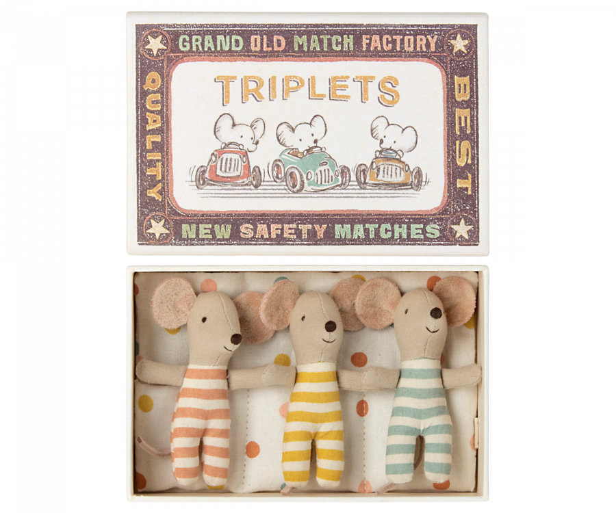 Maileg - Triplets Baby Mice - Mini Parade