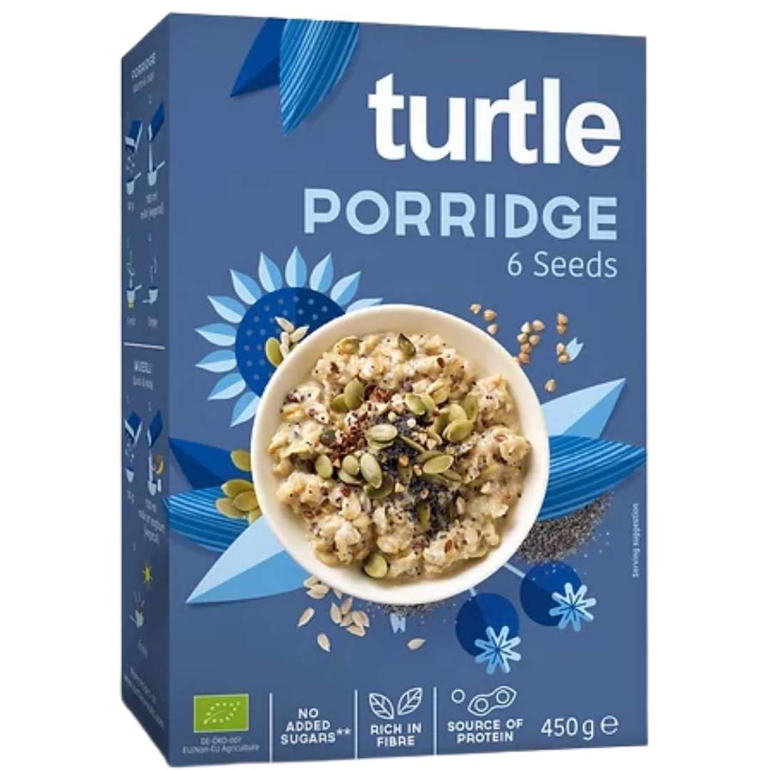 Turtle - Porridge 6 Seeds Organic 450 grams - Nicefoodies.nl