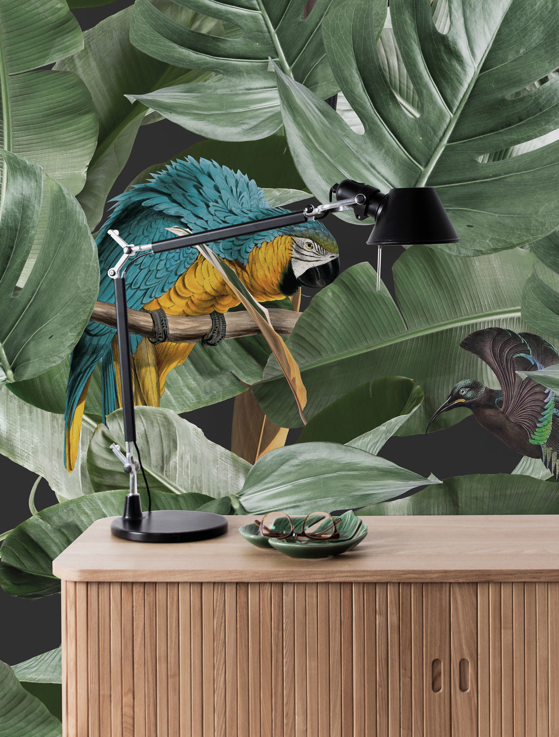 Botanisch behang met Vogels WP-579 - KEK Amsterdam