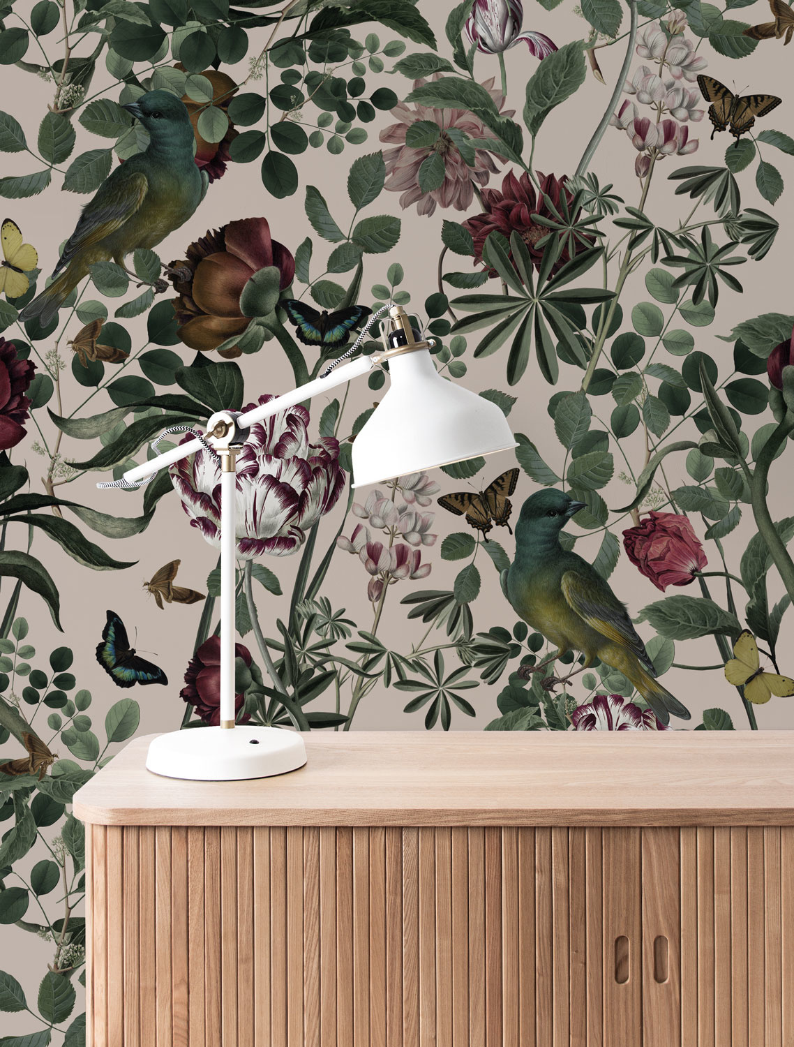 Botanisch behang met vogels Bold Botanics WP-708 - KEK Amsterdam