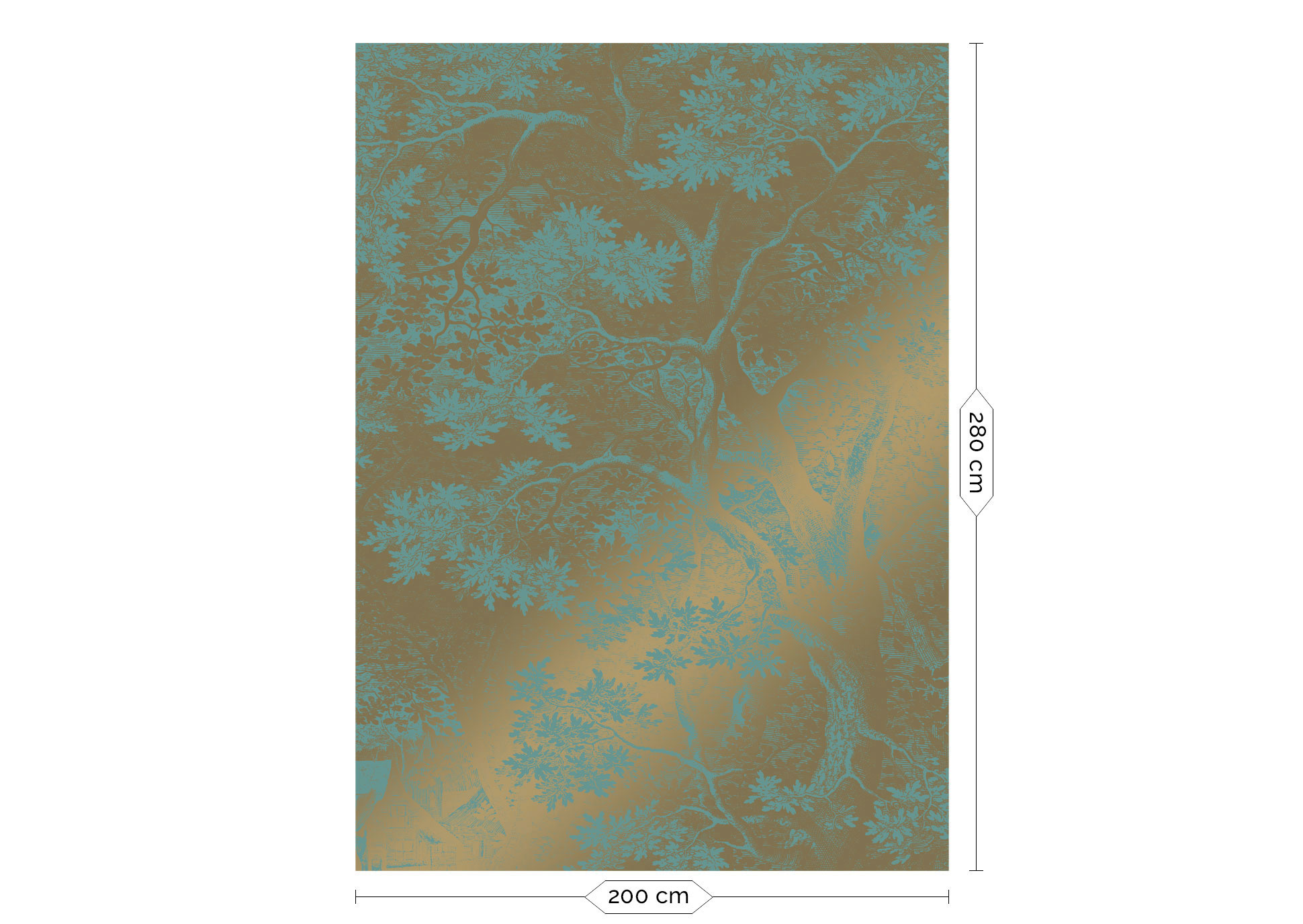 Goud Landschap Behang van KEK Amsterdam MW-036 - KEK Amsterdam