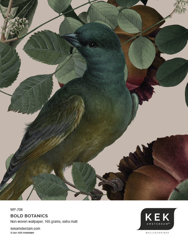 Botanisch behang met vogels Bold Botanics WP-708 - KEK Amsterdam