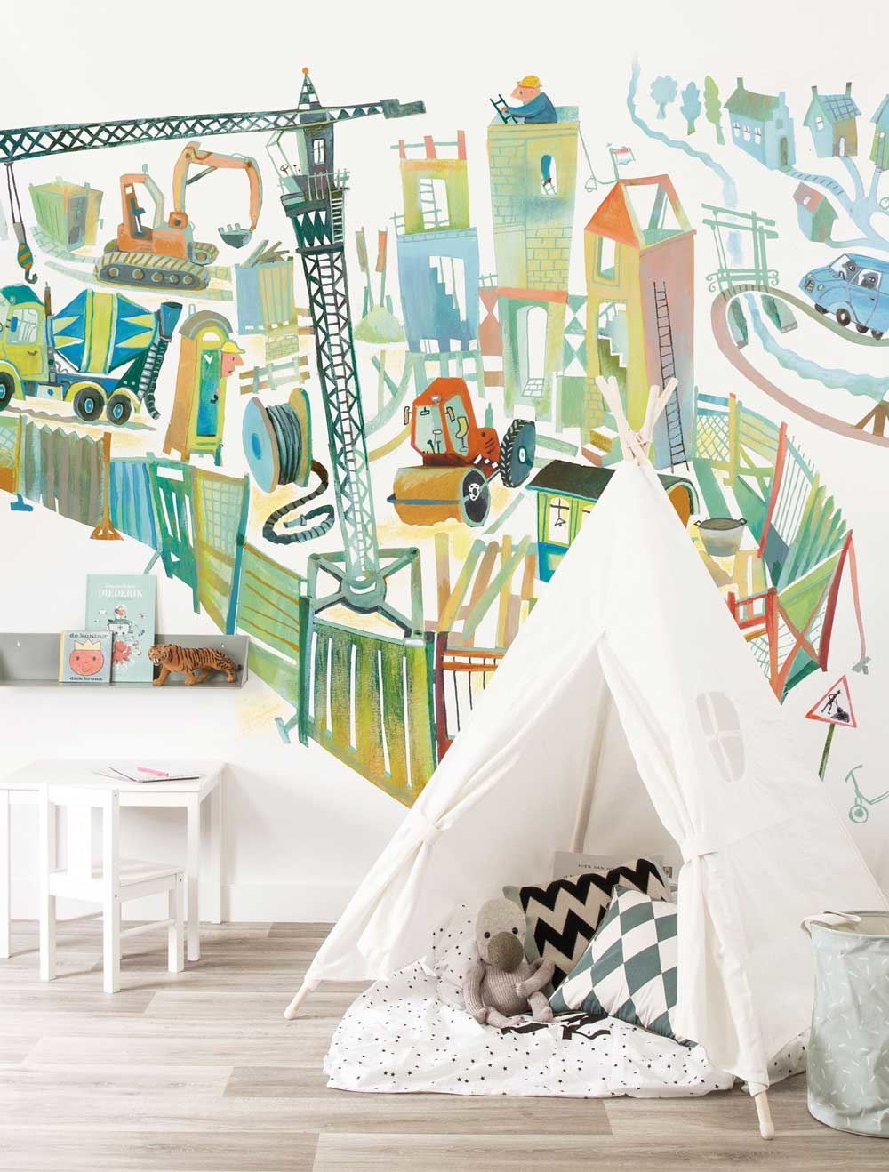 Wall Mural Construction Site, 389.6 x 280 cm - KEK Amsterdam