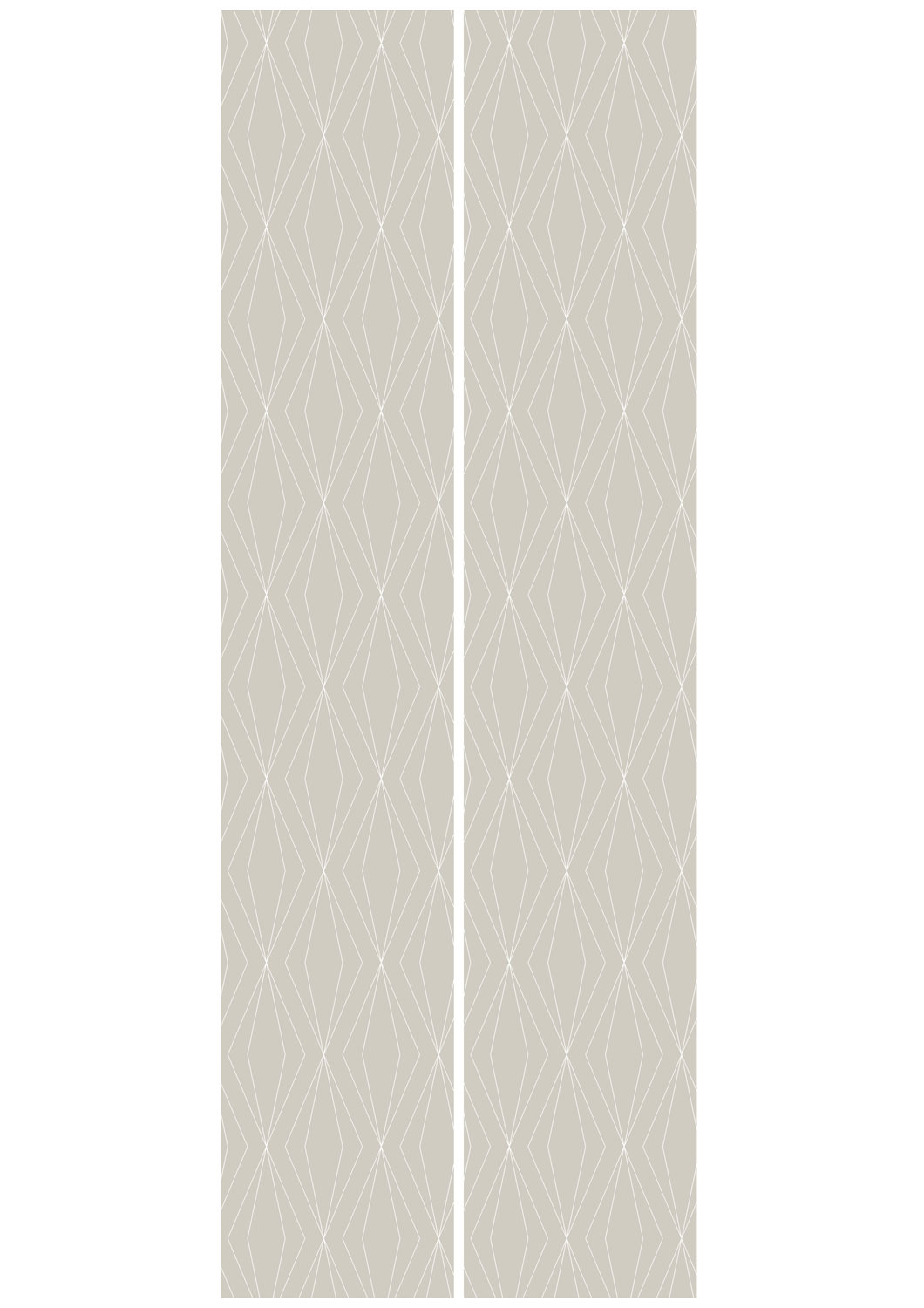 Behang met grafische lijnen, Beige, WP-740 - KEK Amsterdam