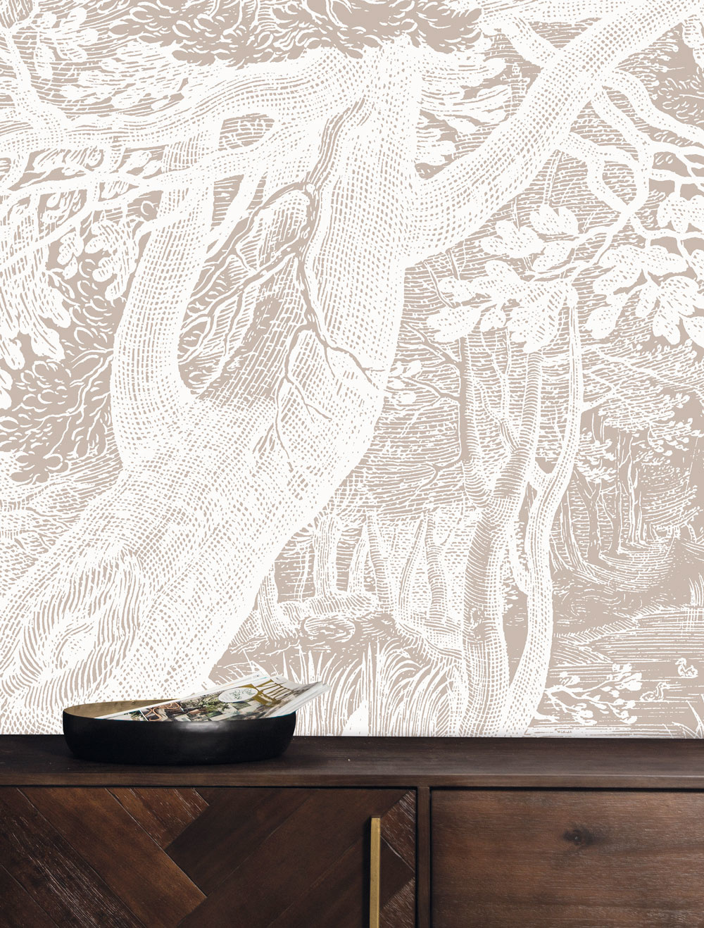 Engraved Landscapes wallpaper, Sand, WP-763 - KEK Amsterdam