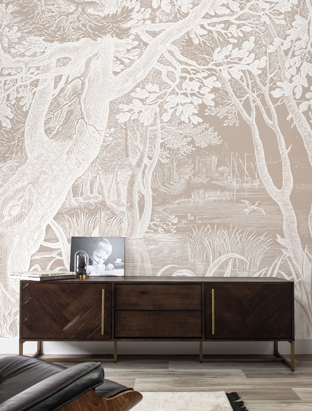 Engraved Landscapes wallpaper, Sand, WP-763 - KEK Amsterdam