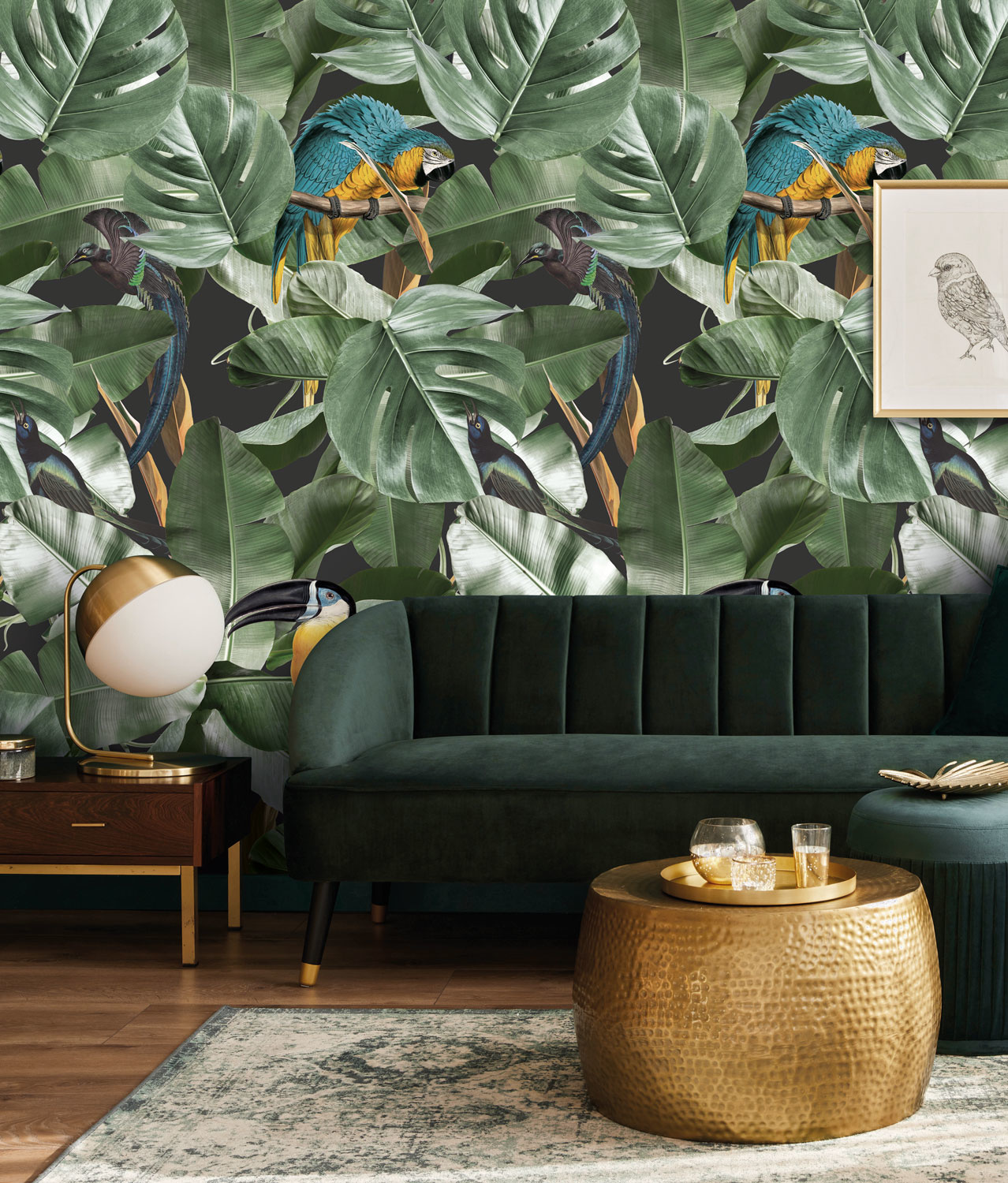 Botanisch behang met Vogels WP-579 - KEK Amsterdam