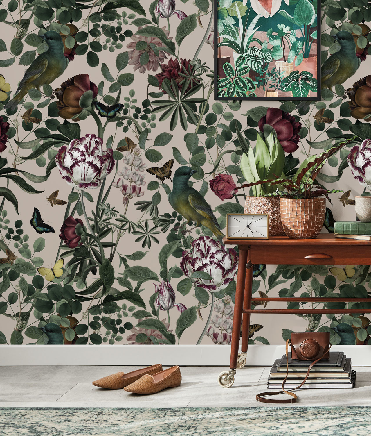 Botanisch behang met vogels Bold Botanics WP-708 - KEK Amsterdam