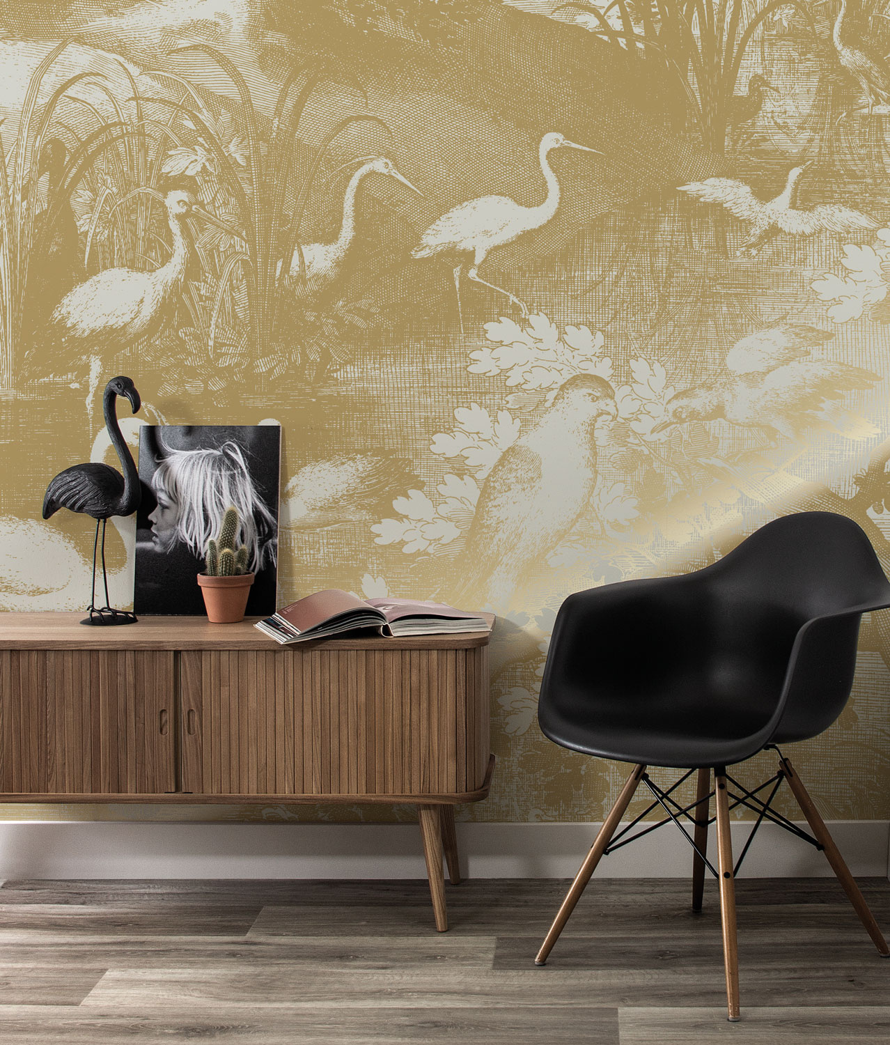 Fototapete Engraved Landscapes Gold Metallic MW-104 - KEK Amsterdam