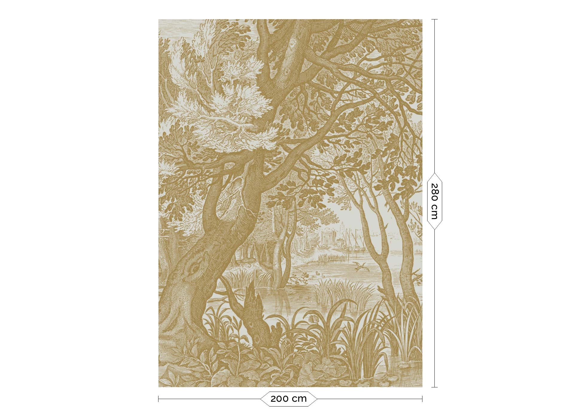 Goud Landschap Behang van KEK Amsterdam MW-092 - KEK Amsterdam