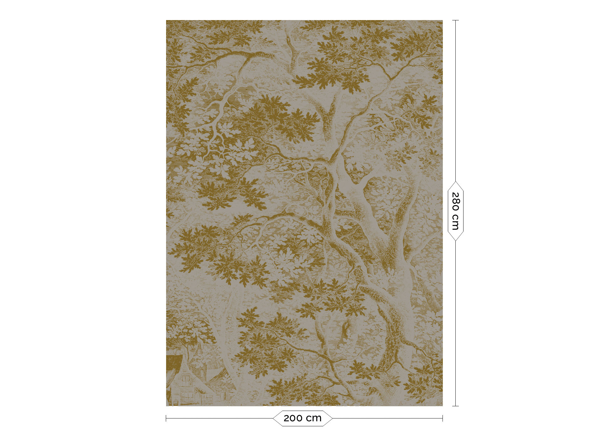 Goud Landschap Behang van KEK Amsterdam MW-173 - KEK Amsterdam