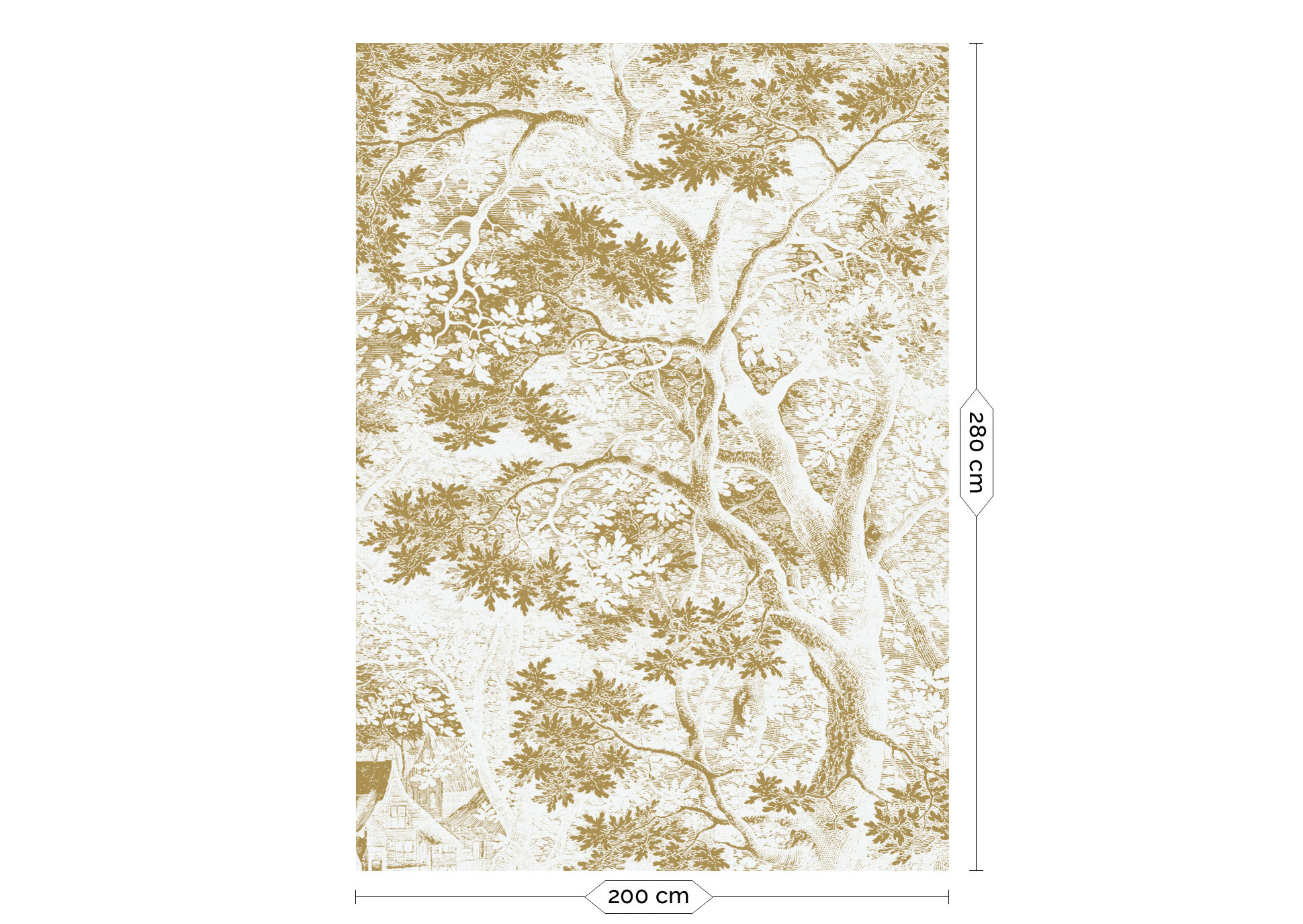 Goud Landschap Behang van KEK Amsterdam MW-164 - KEK Amsterdam