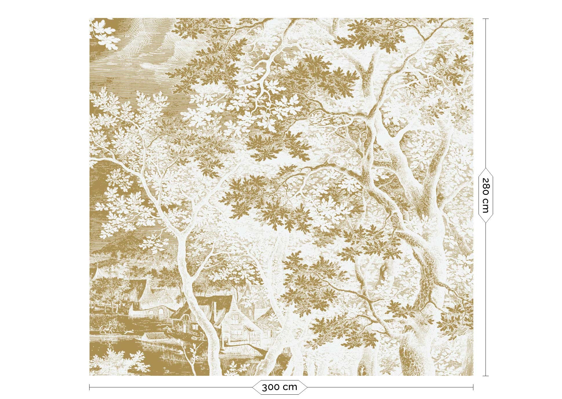 Goud Landschap Behang van KEK Amsterdam MW-164 - KEK Amsterdam
