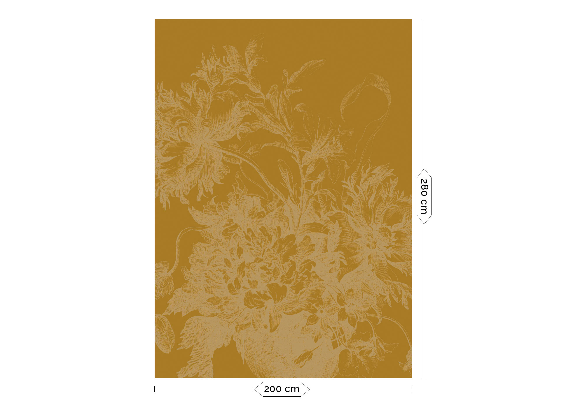 Goud Behang Bloemen van KEK Amsterdam MW-197 - KEK Amsterdam