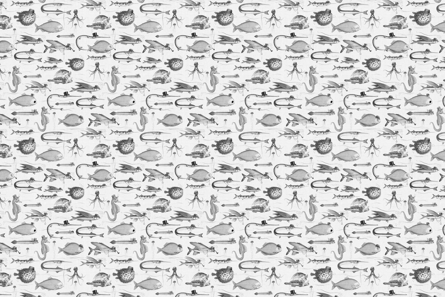 Wallpaper with Dandy Fish, WP-804 - KEK Amsterdam