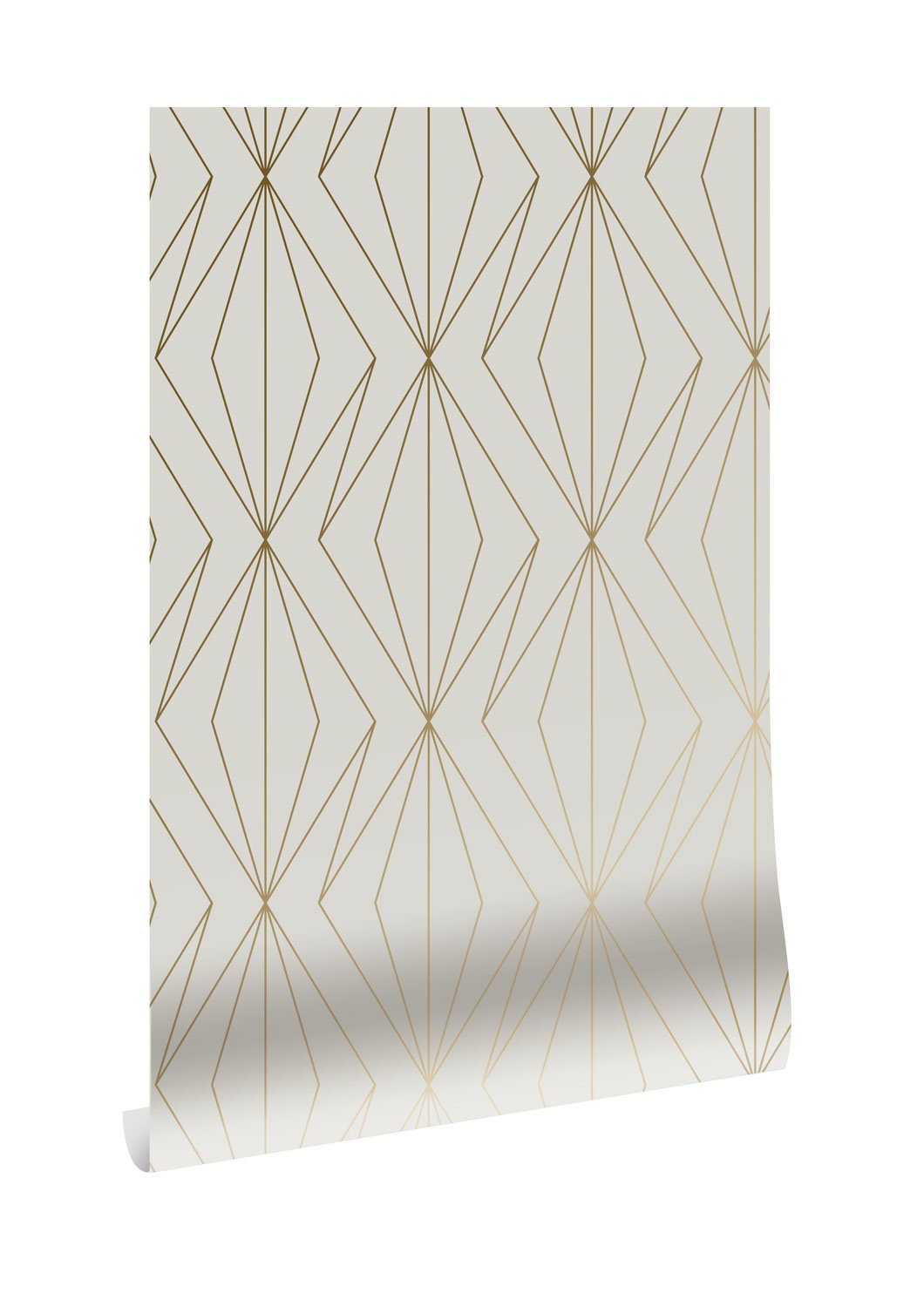 Golden Lines MW-073, Goud geometrisch lijnen behang, Zand/Goud - KEK ...