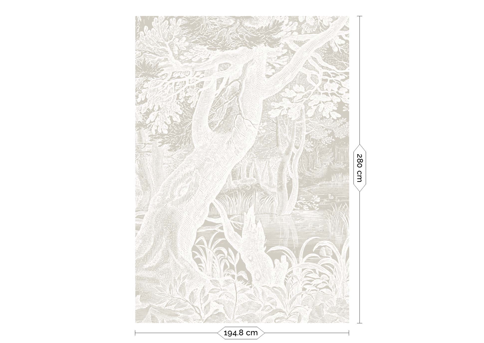 Engraved Landscapes wallpaper, Grey, WP-761-R - KEK Amsterdam