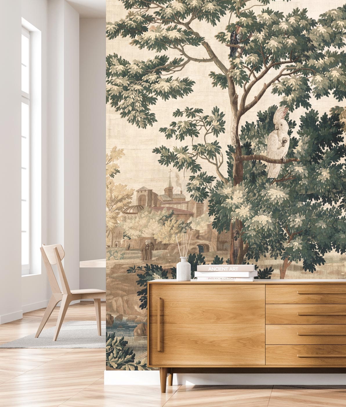 Landscape Tapestries, wallpaper from ancient tapestry, WP-782-R - KEK ...