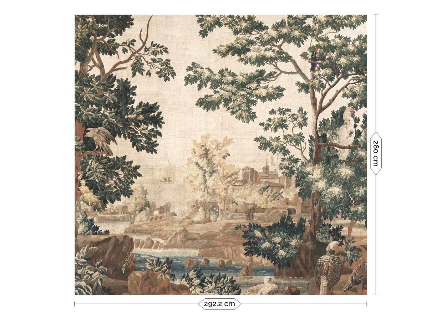 Landscape Tapestries, wallpaper from ancient tapestry, WP-782-R - KEK ...