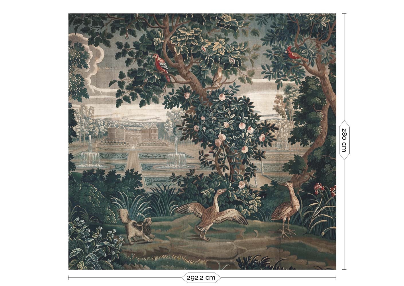 Landscape Tapestries, wallpaper from ancient tapestry, WP-794-R - KEK ...