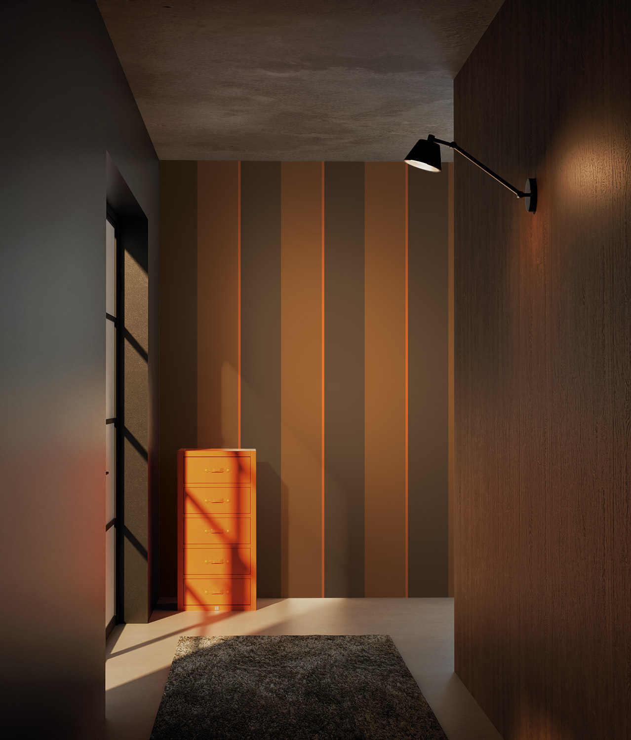 Strepen behang door Frans Uyterlinde | Gedurfd en kleurrijk | FU-003 ...