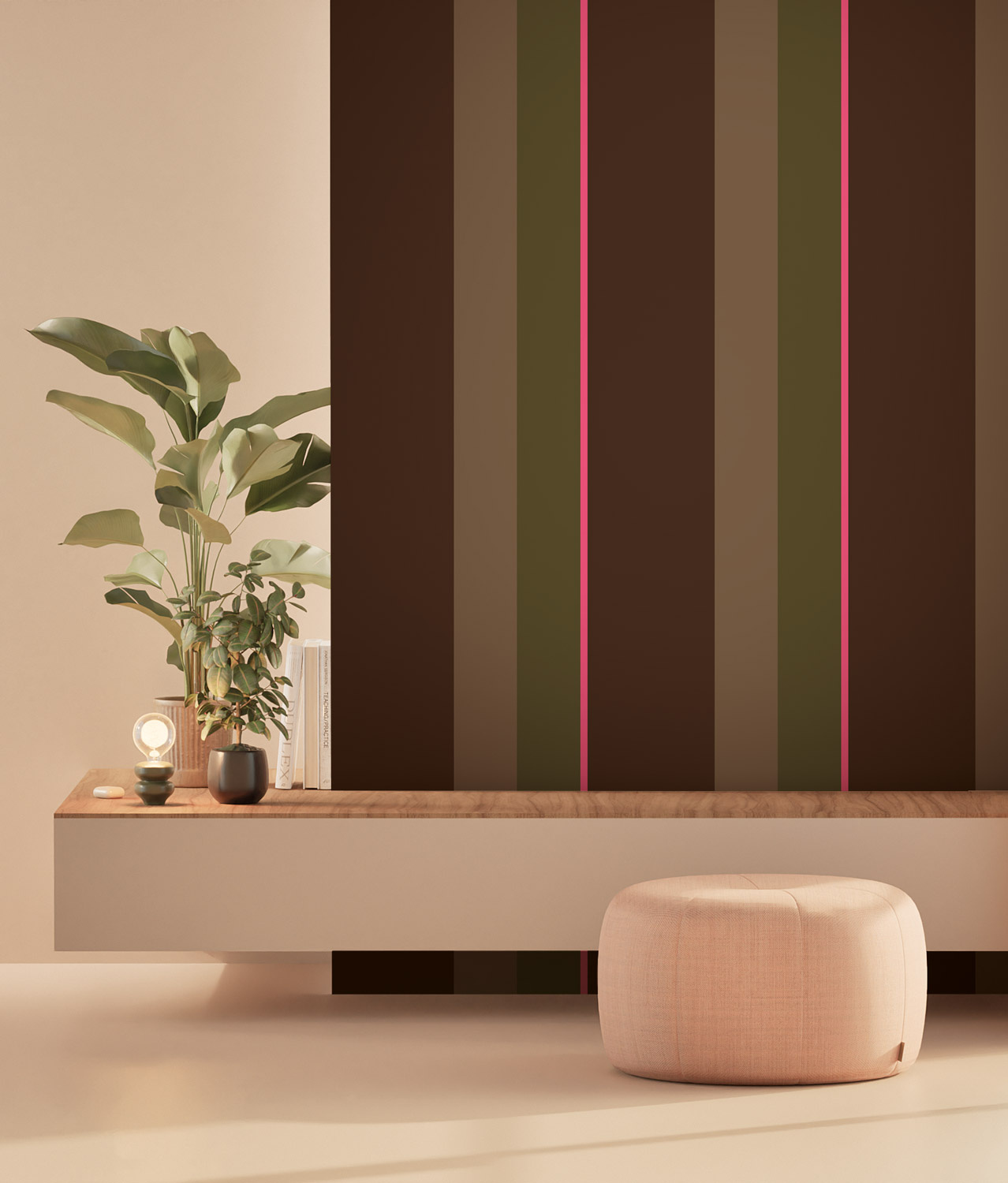 Strepen behang door Frans Uyterlinde | Gedurfd en kleurrijk | FU-010 ...