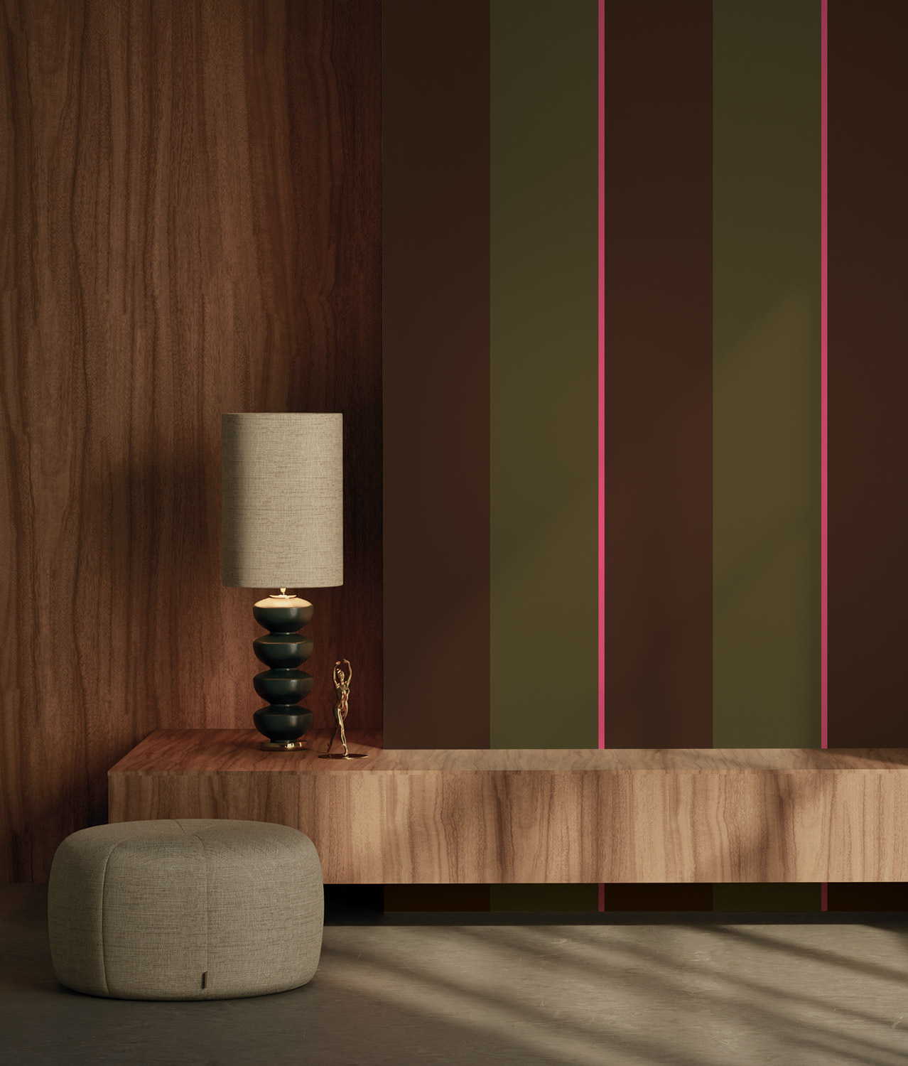 Strepen behang door Frans Uyterlinde | Gedurfd en kleurrijk | FU-009 ...