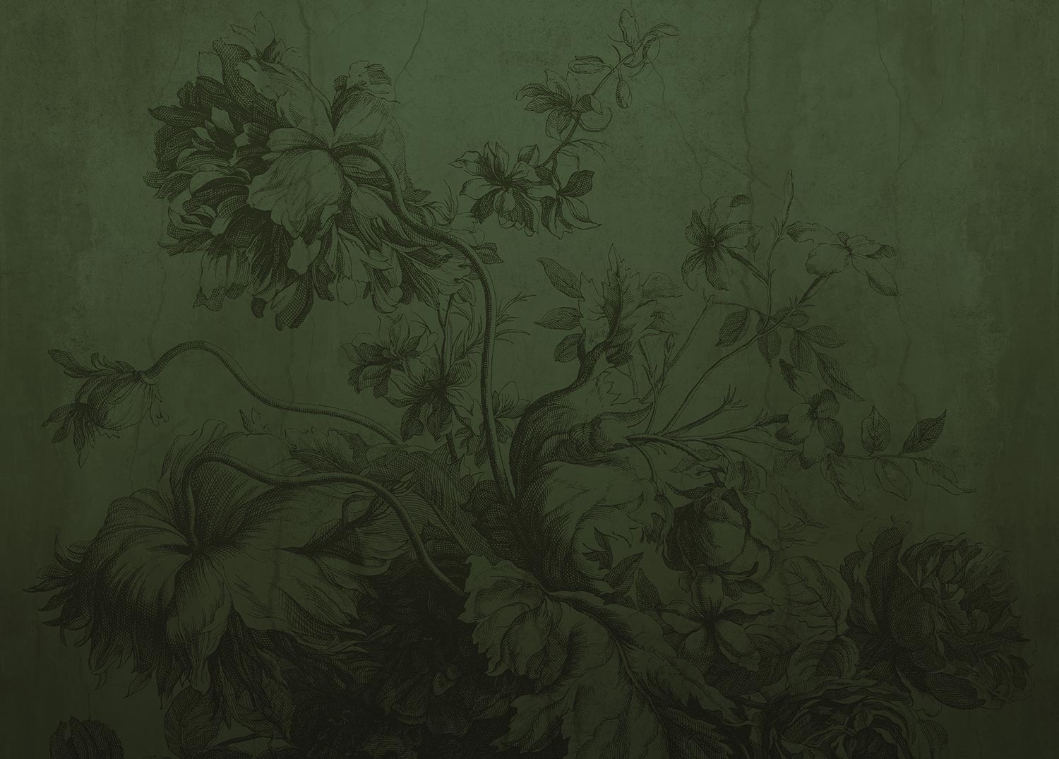 Flower wallpaper | Color gradient by Frans Uyterlinde | Green | FU-033 ...